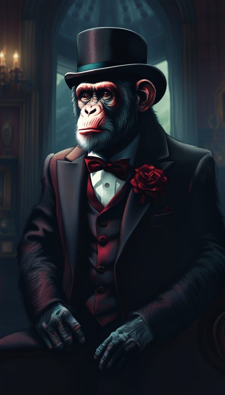 A very fancy monkey - AI Generated Artwork - NightCafe Creator