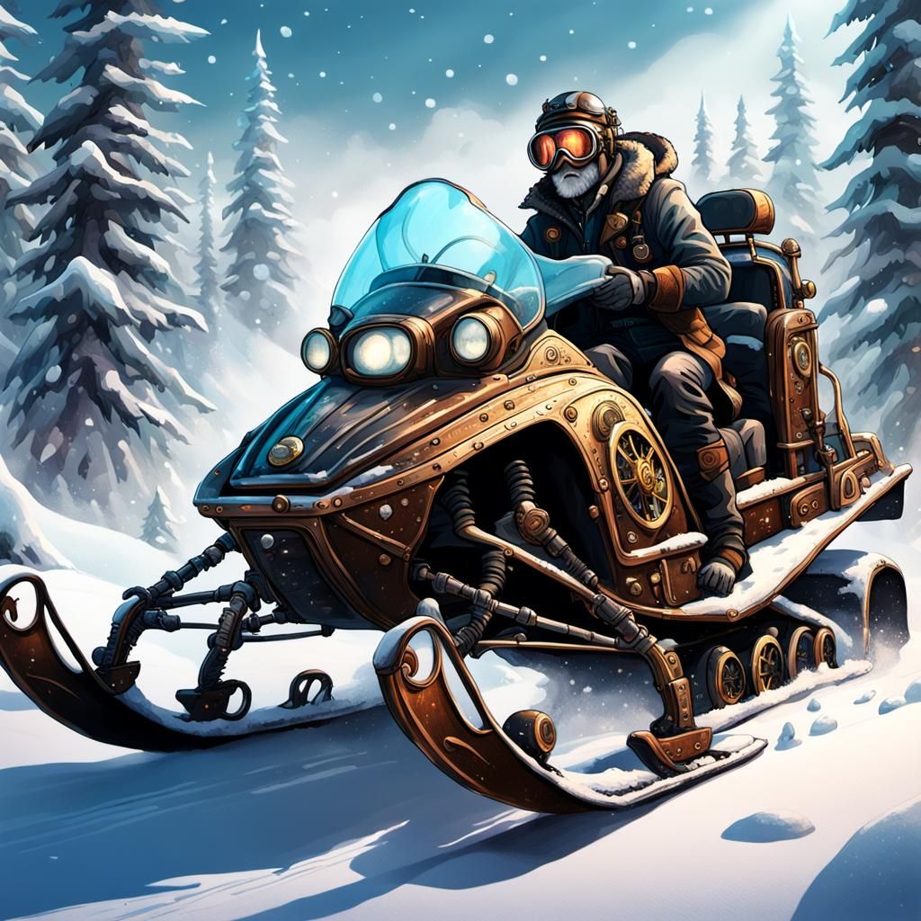 The Gears of Winter's Trail - Steampunk Explorer Speeds Thro...
