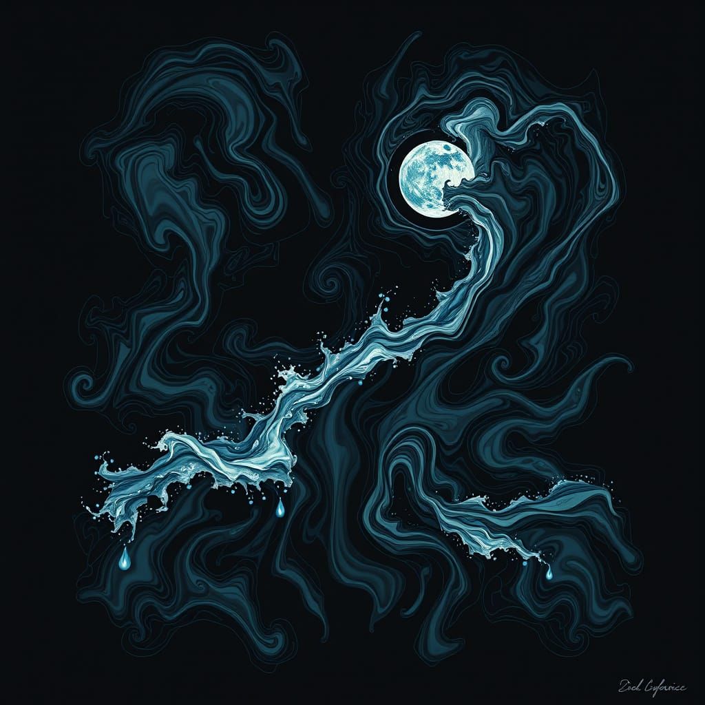 The flow - Surrealistic Abstractions of Dark Quantum Resonan...