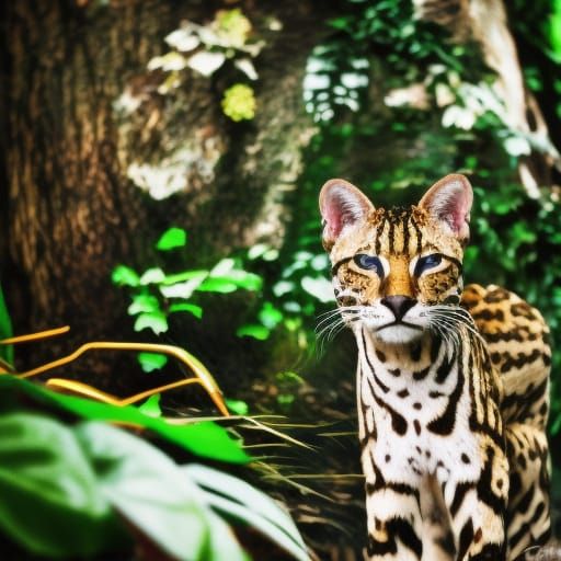Ocelot - AI Generated Artwork - NightCafe Creator