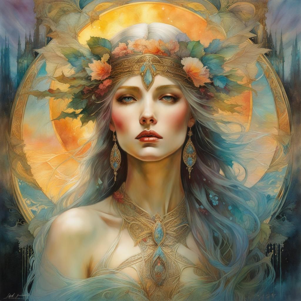 Goddess of Spring Solstice - AI Generated Artwork - NightCafe Creator