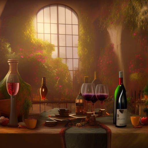 Wine party : r/nightcafe