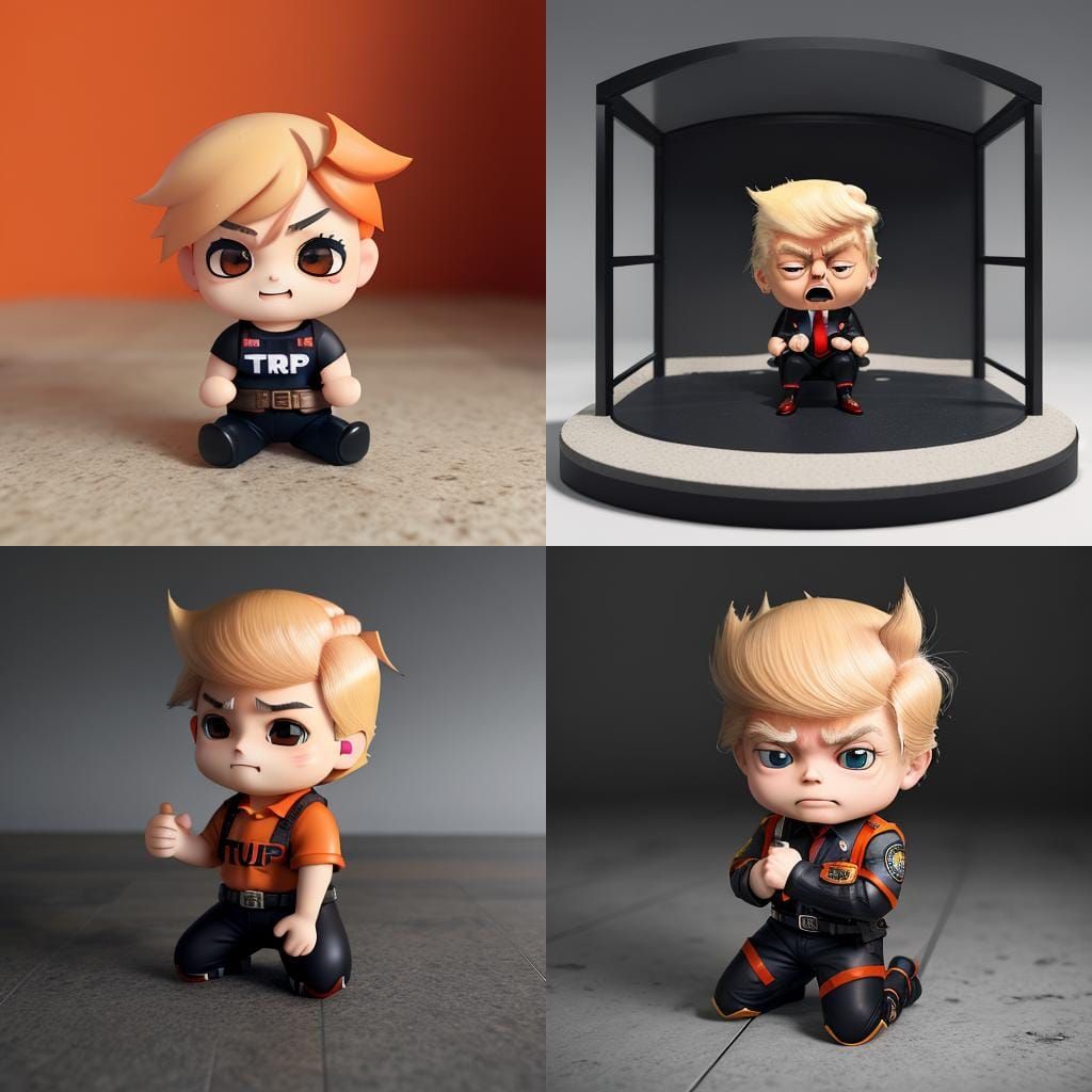 President Trump as chibi-character - AI Generated Artwork - NightCafe ...