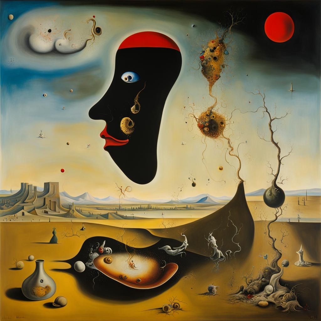 In the artistic style of Salvador Dali, enhanced surrealism ...