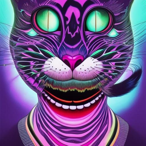 Cheshire Cat - AI Generated Artwork - NightCafe Creator