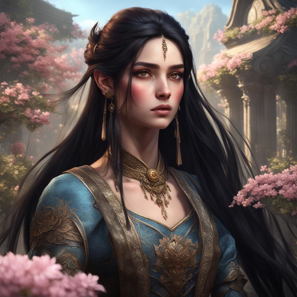 Asian princess warrior - AI Generated Artwork - NightCafe Creator