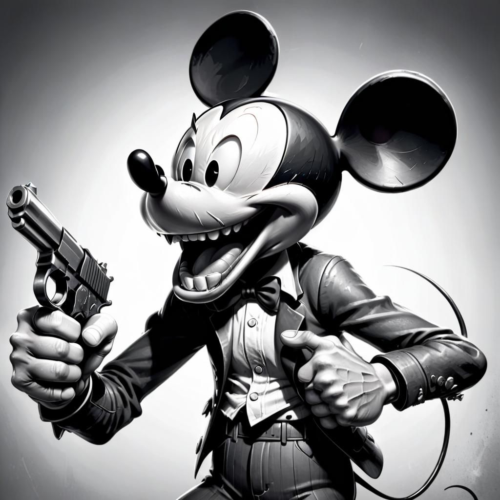 Mickey Gone Bad !! - AI Generated Artwork - NightCafe Creator