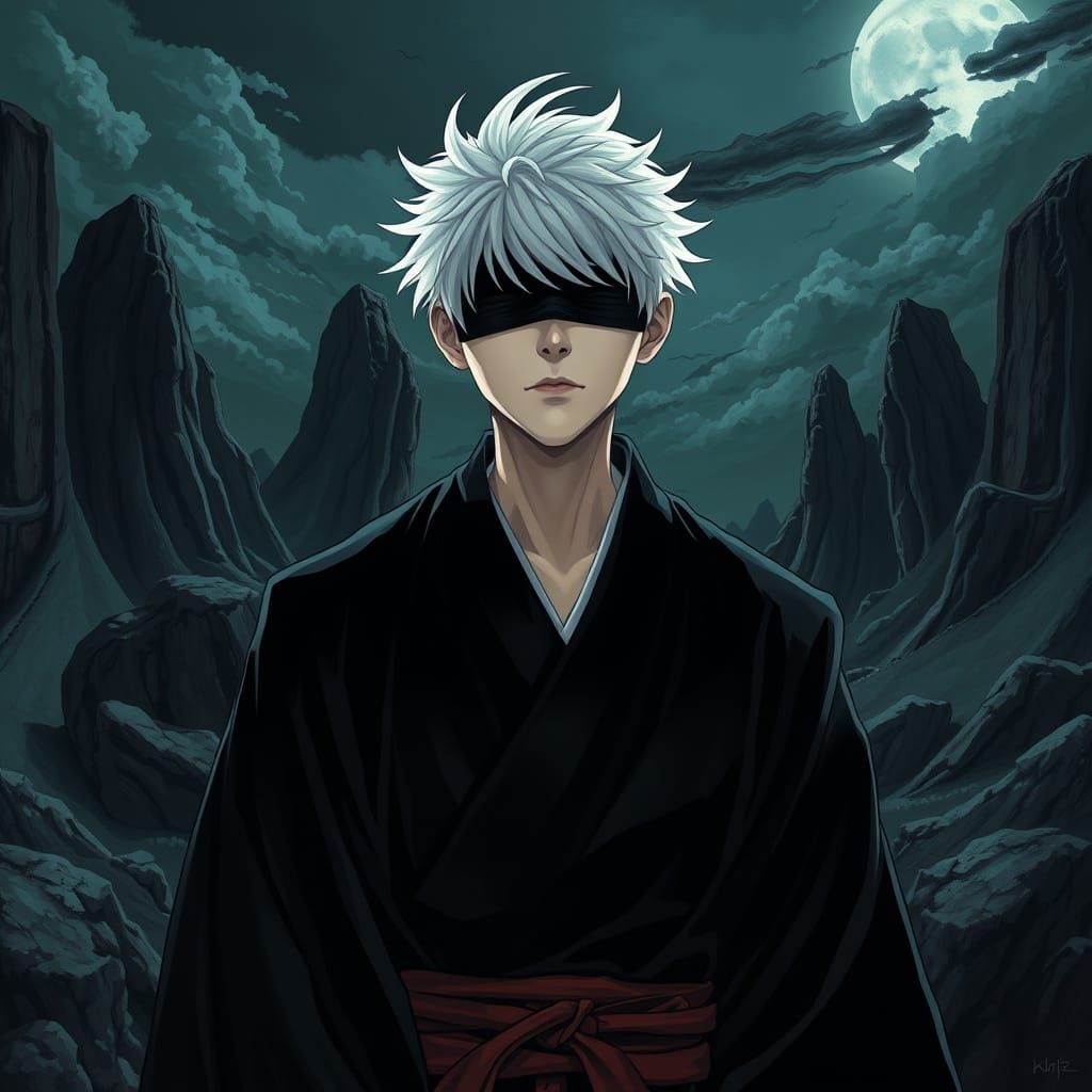 Gojo Jujutsu Kaisen - Surreal Dark Fantasy Jujutsu Kai...