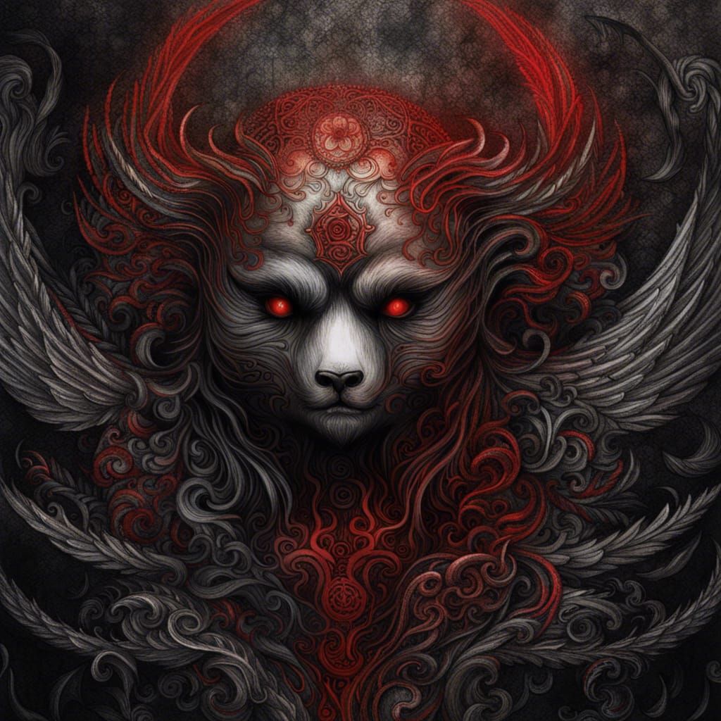 Demon Panda - AI Generated Artwork - NightCafe Creator