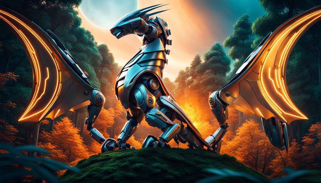 Robotic Dragon - AI Generated Artwork - NightCafe Creator