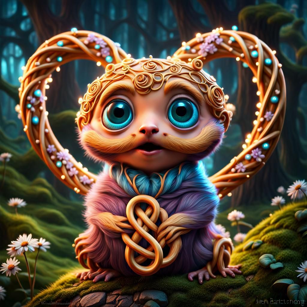 Pretzel Person - Fae Pretzel Creature - AI Generated Artwork ...