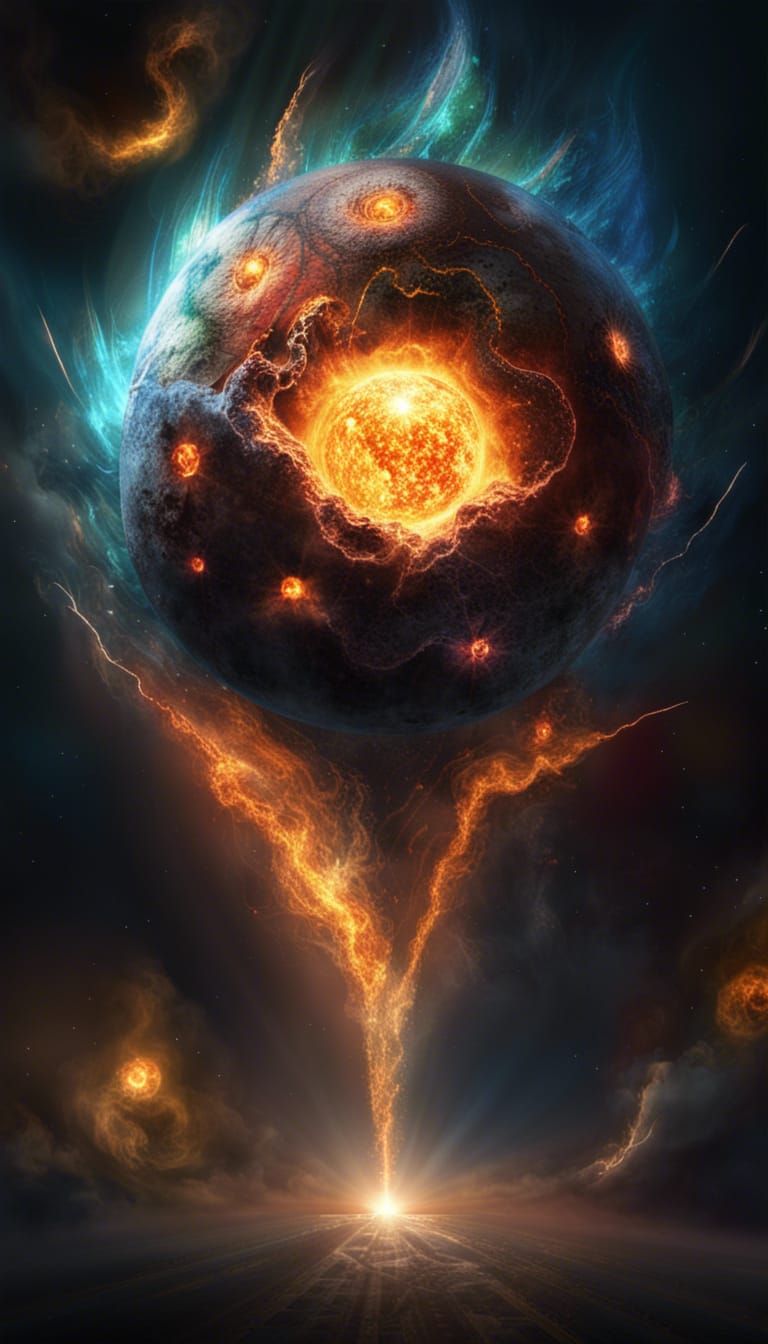 Atomic Fireball - AI Generated Artwork - NightCafe Creator
