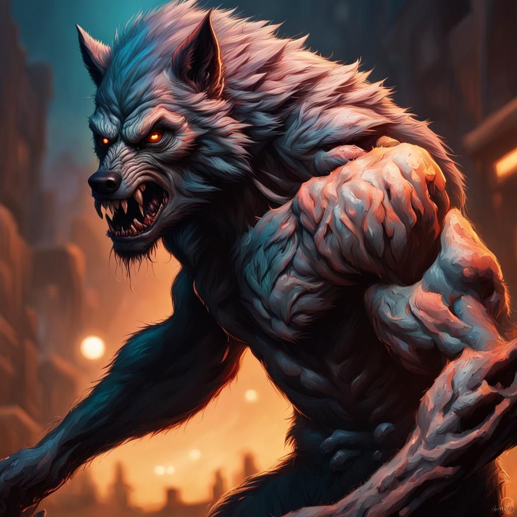Werewolf - AI Generated Artwork - NightCafe Creator