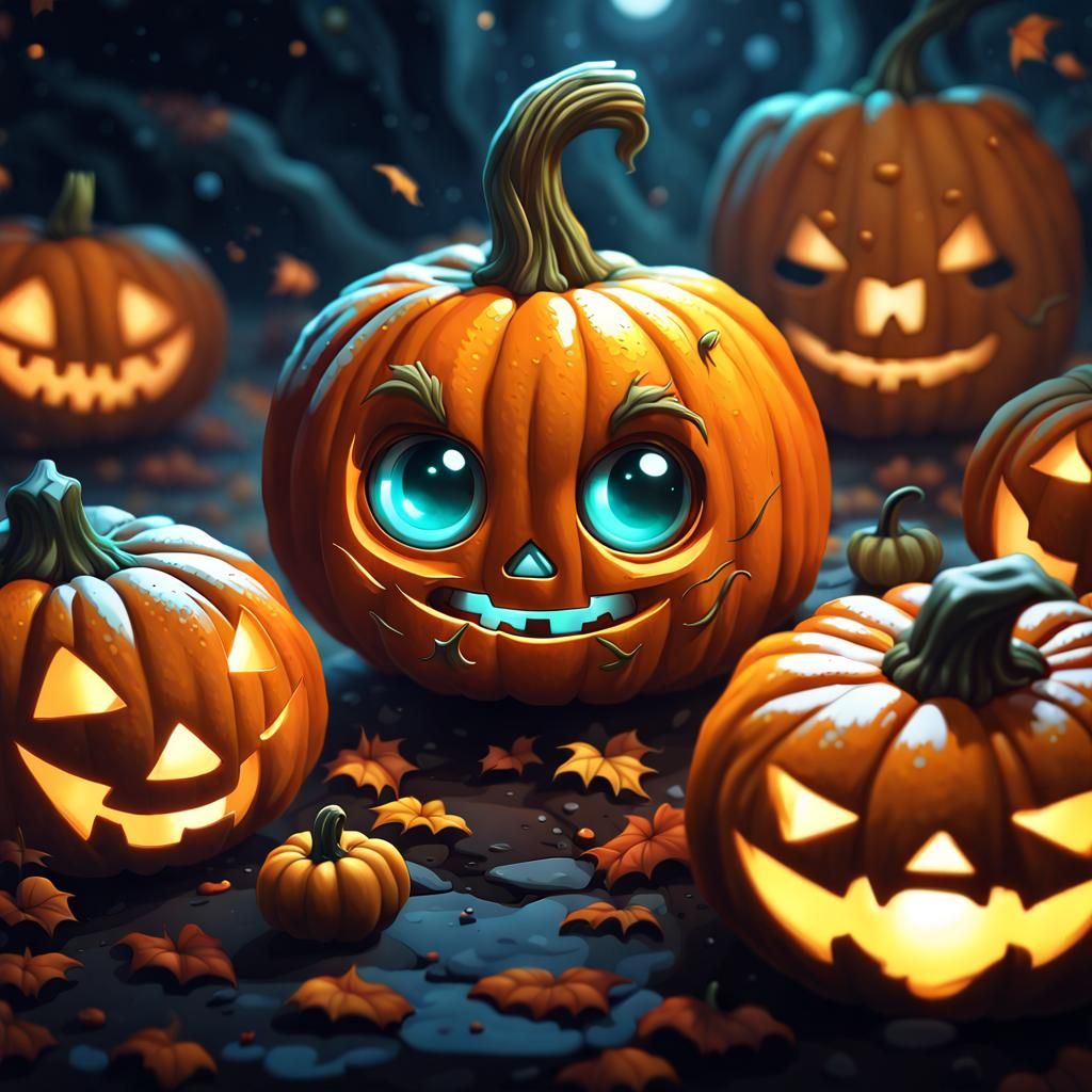 pumpkin creature - AI Generated Artwork - NightCafe Creator