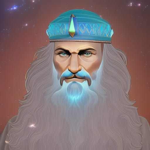 Cosmic Merlin - AI Generated Artwork - NightCafe Creator