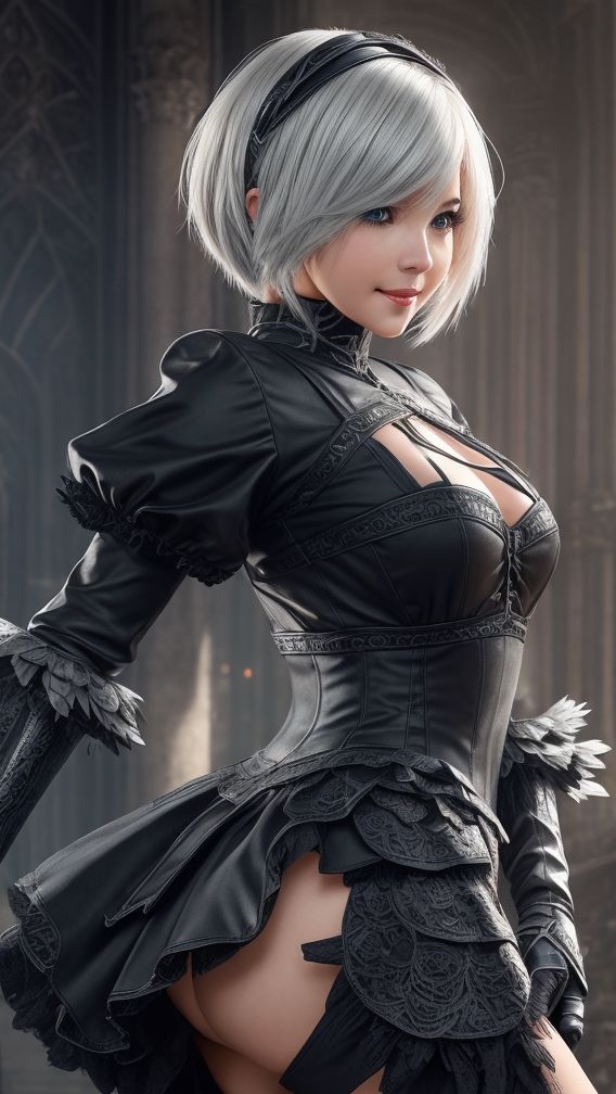 YoRHa 2B NieR - AI Generated Artwork - NightCafe Creator
