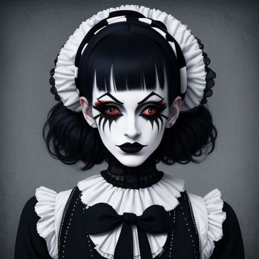 Pierrot, Harlequin, Goth, Emo, - Ethereal Gothic Harlequin ...