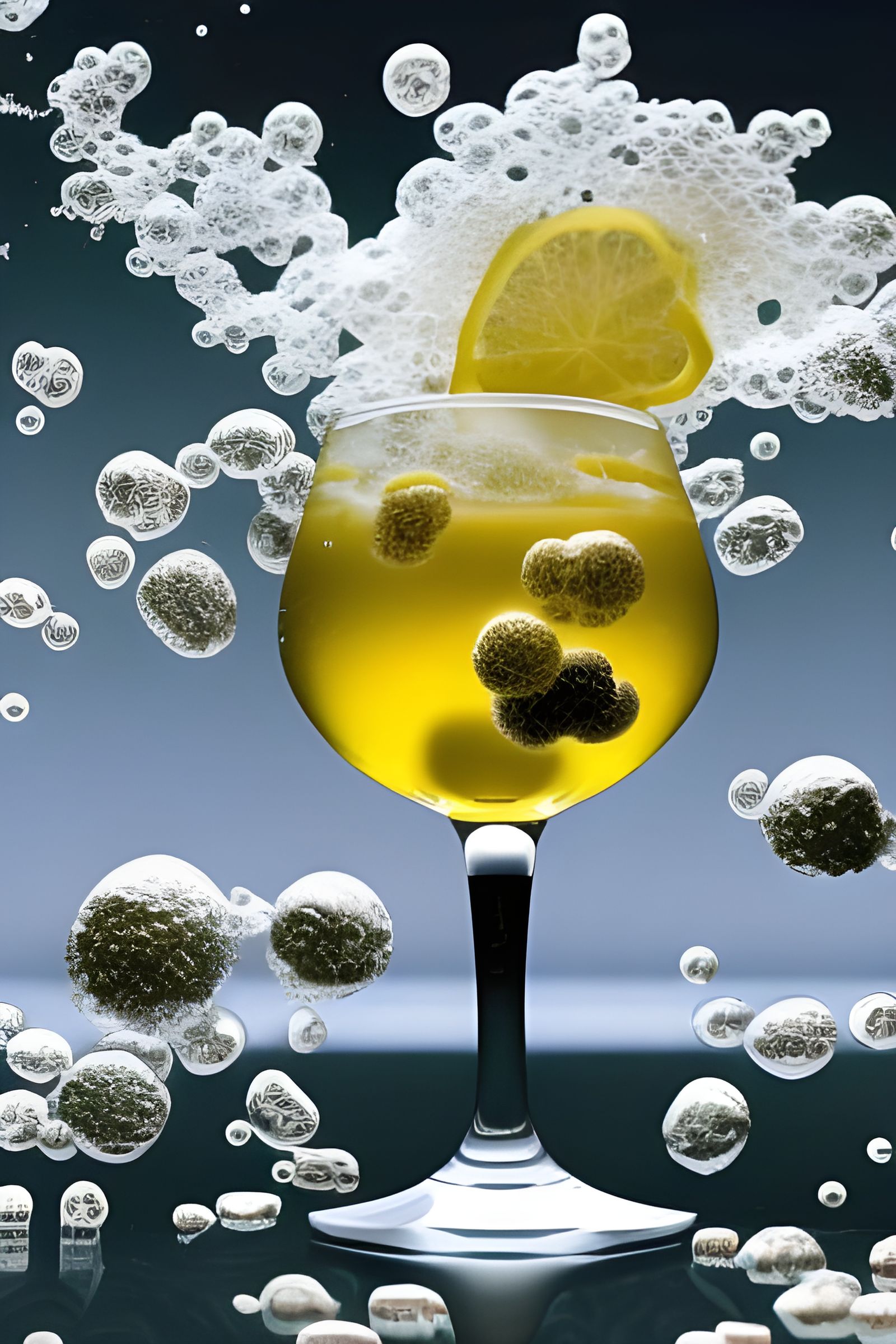 Exploding Flavors in a New Lemon Cocktail - AI Generated Artwork ...