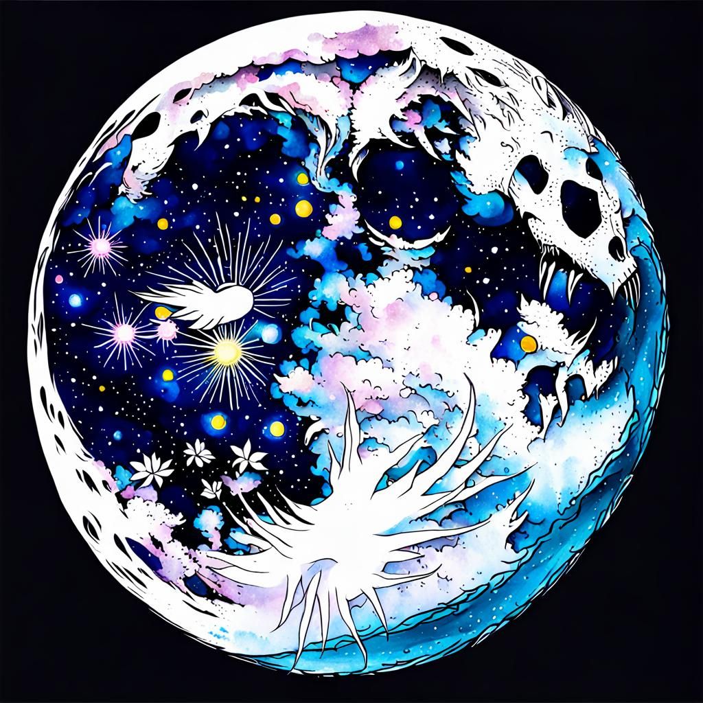 rose moon - AI Generated Artwork - NightCafe Creator
