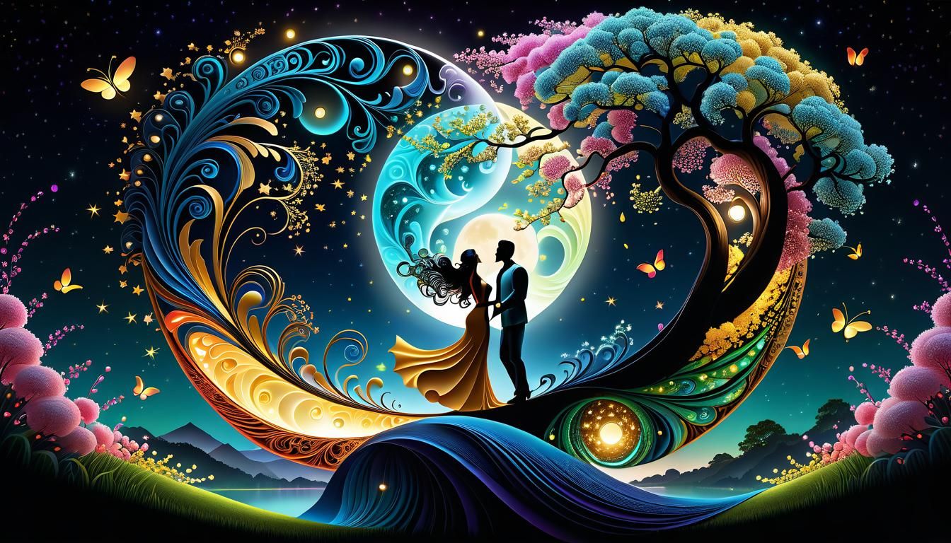 Fractal Love: Illuminating the Night - AI Generated Artwork - NightCafe ...