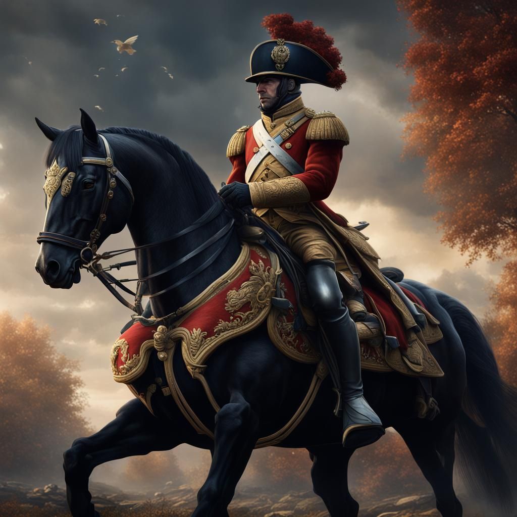 18th century british dragoon - AI Generated Artwork - NightCafe Creator