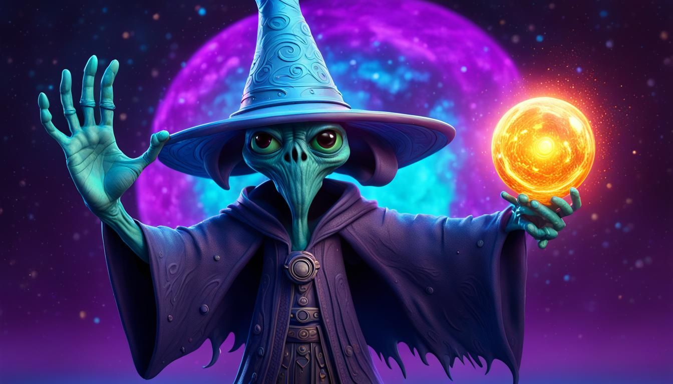 Alien wizard from space! cosmic horror, eldritch gods - AI Generated ...