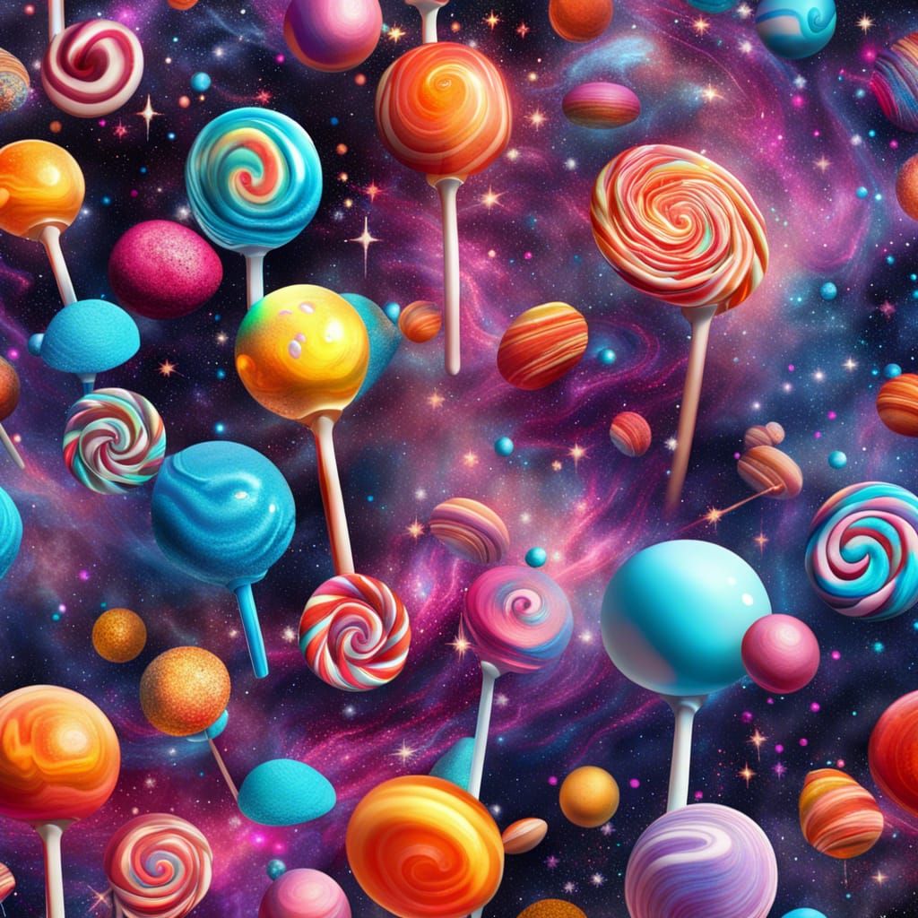 Candy galaxy - AI Generated Artwork - NightCafe Creator