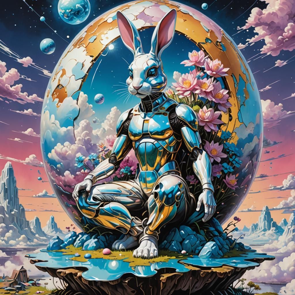 Easter egg sci-fi - AI Generated Artwork - NightCafe Creator