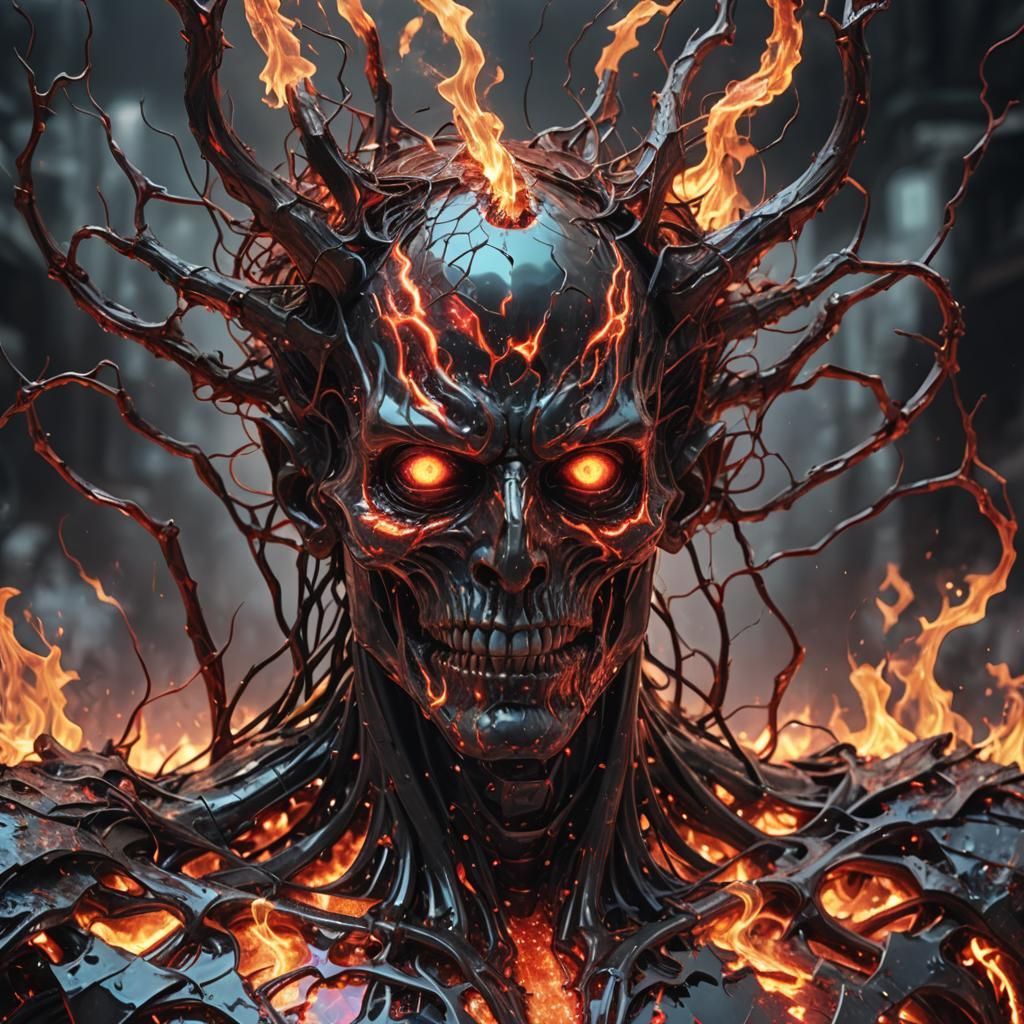 Android male demon - AI Generated Artwork - NightCafe Creator