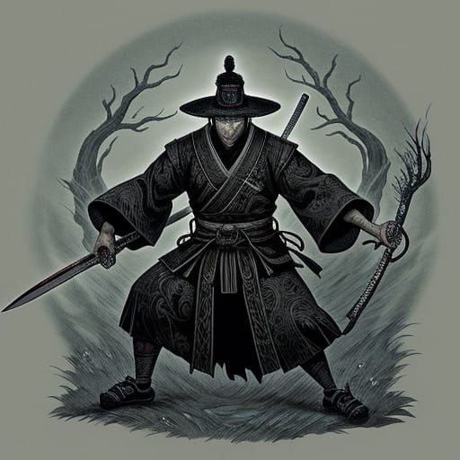 Cursed Blade Muramasa - Samurai Wields Cursed Blade Amidst H...