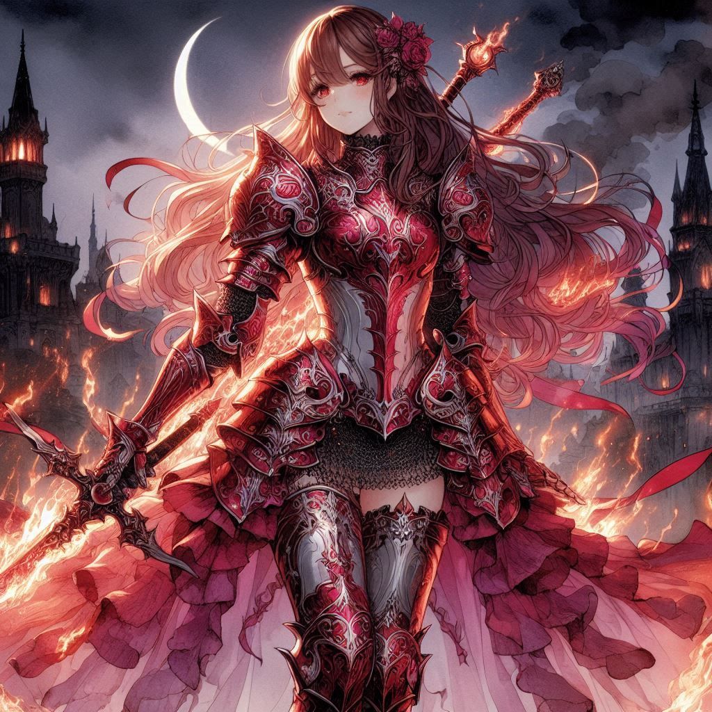 Crimson Knight - AI Generated Artwork - NightCafe Creator