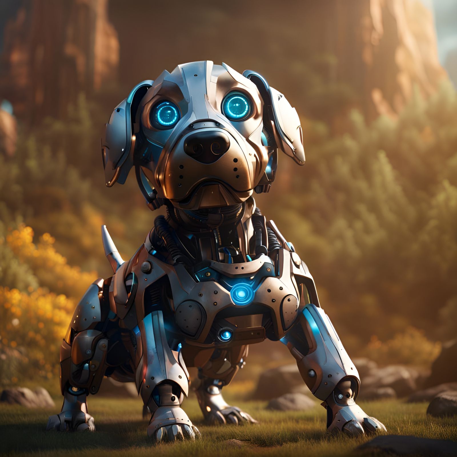 Robotic Dog - AI Generated Artwork - NightCafe Creator