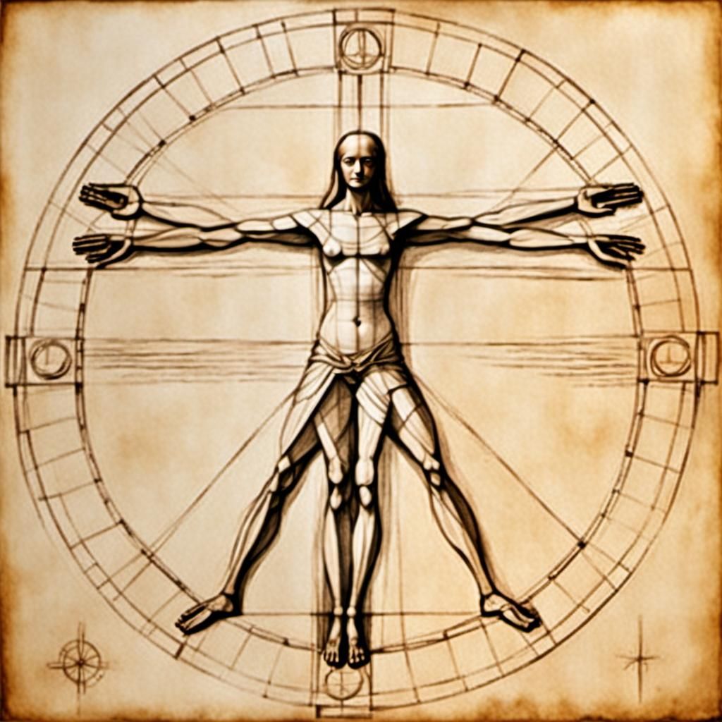 Masterpiece monday|The Vitruvian Woman: 1490 drawing inspired by ...