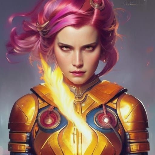 Fire Wielder - AI Generated Artwork - NightCafe Creator