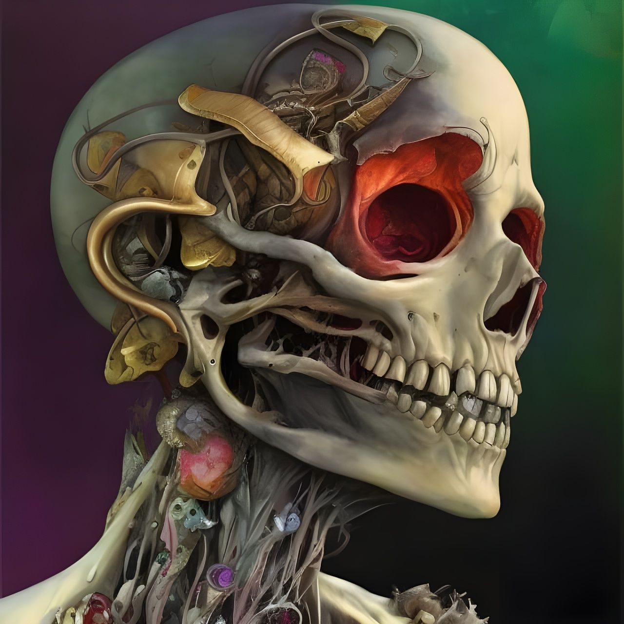 Fresh Skull - AI Generated Artwork - NightCafe Creator