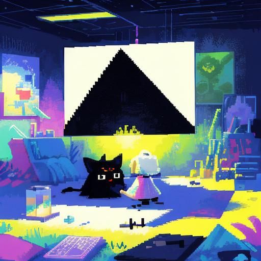 Surrealistic Barmy Whackadoodle monochromatic-white geometric abstract ...