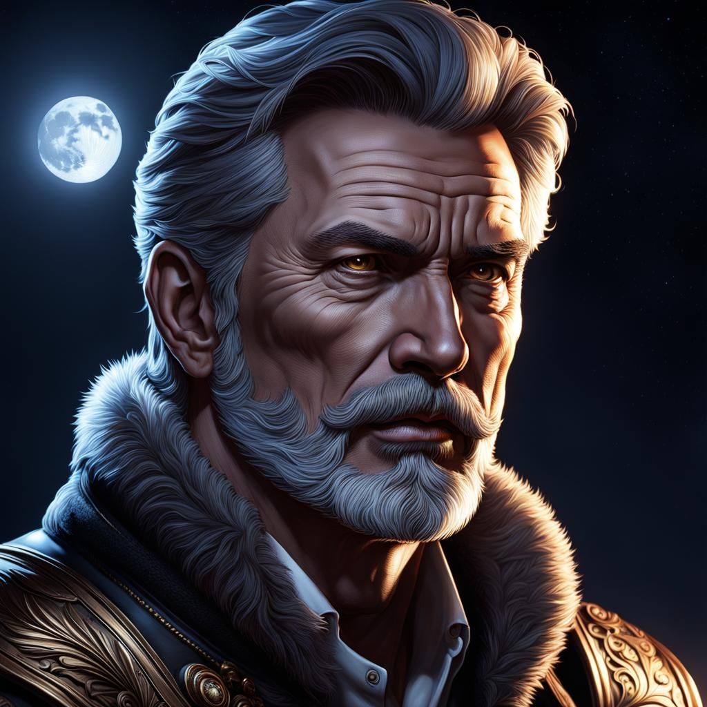 moonlit portrait - AI Generated Artwork - NightCafe Creator