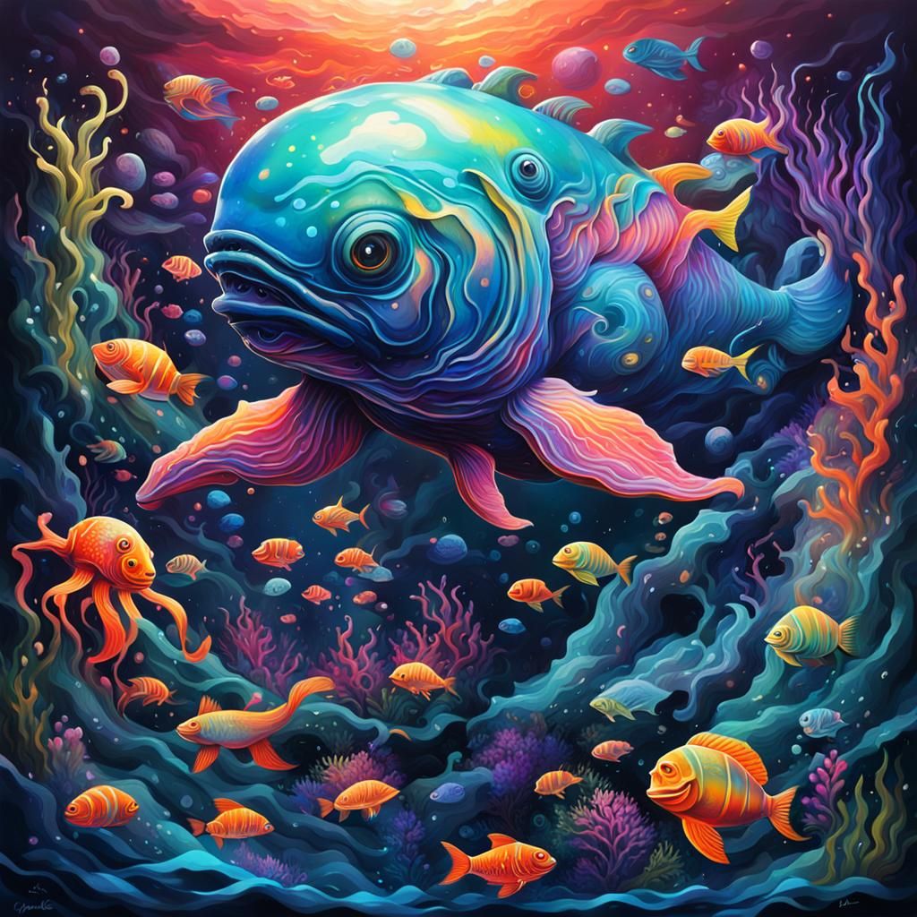 the magic of ocean - AI Generated Artwork - NightCafe Creator