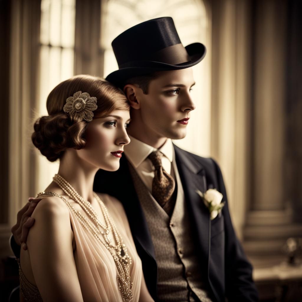 1920s couple - AI Generated Artwork - NightCafe Creator