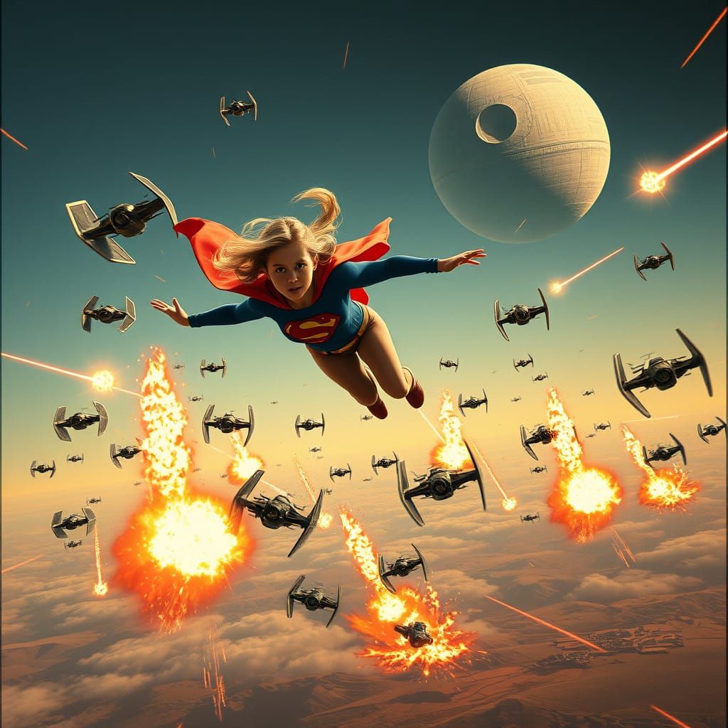 Supergirl -v- The Galactic Empire - Supergirl -v- The Galact...