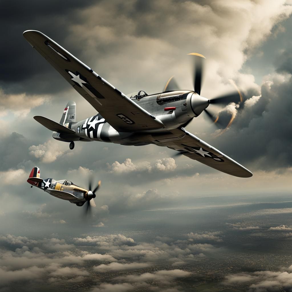 P51 Mustang - AI Generated Artwork - NightCafe Creator