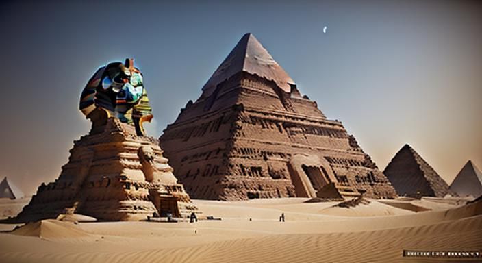 (Great Sphinx being built by forced labor) (by Gris Grimly/Tim Burton ...