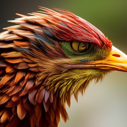 The majestic Rooster: full-body-shot, intricate details, HDR ...