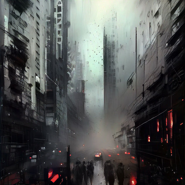 Gritty City - AI Generated Artwork - NightCafe Creator