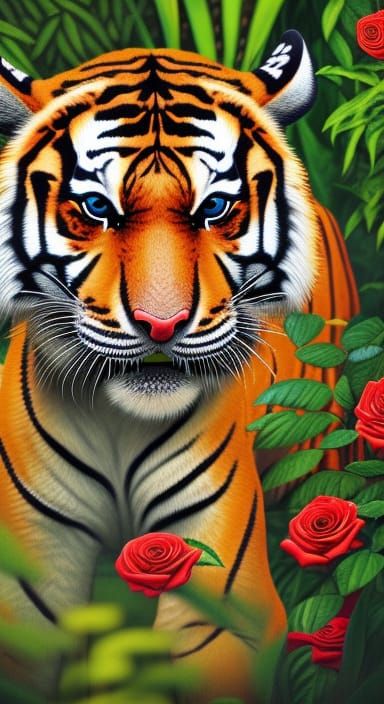 Tiger - AI Generated Artwork - NightCafe Creator