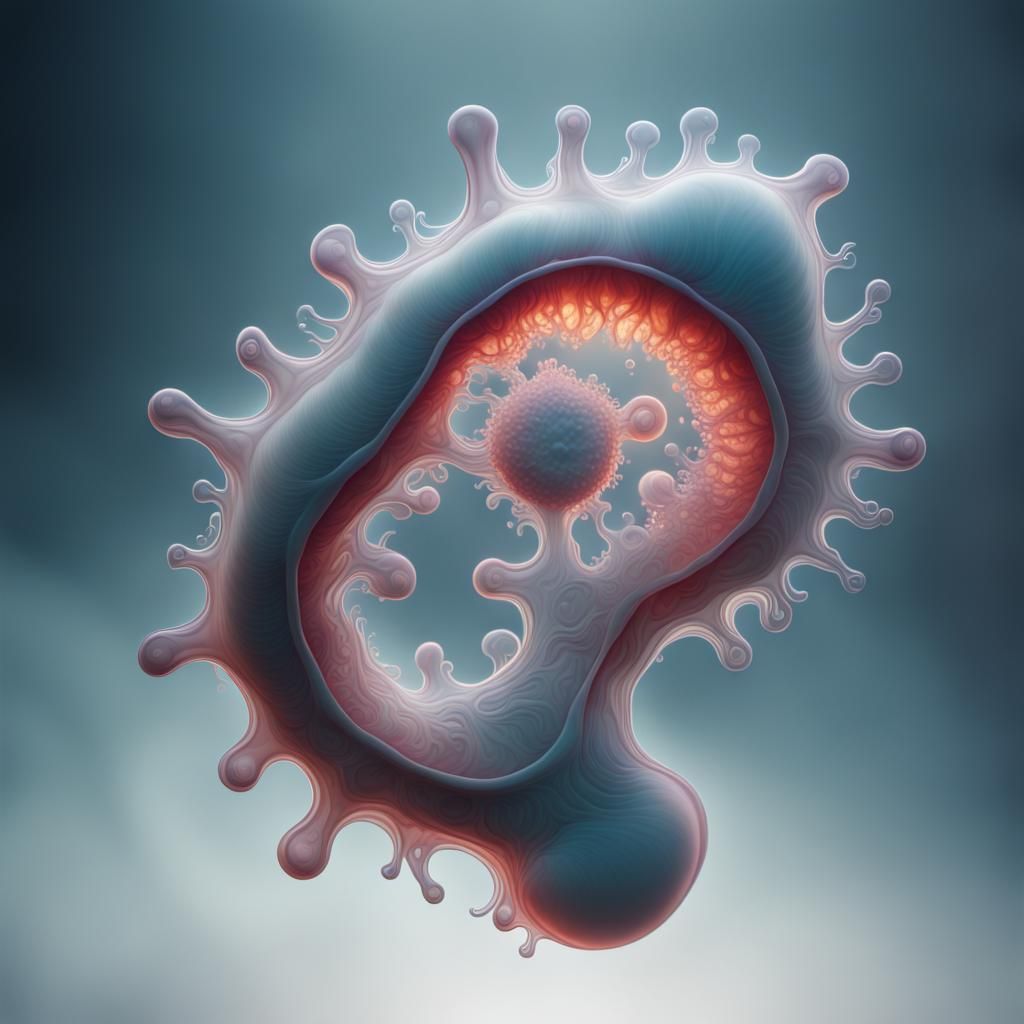 amoeba close-up - AI Generated Artwork - NightCafe Creator