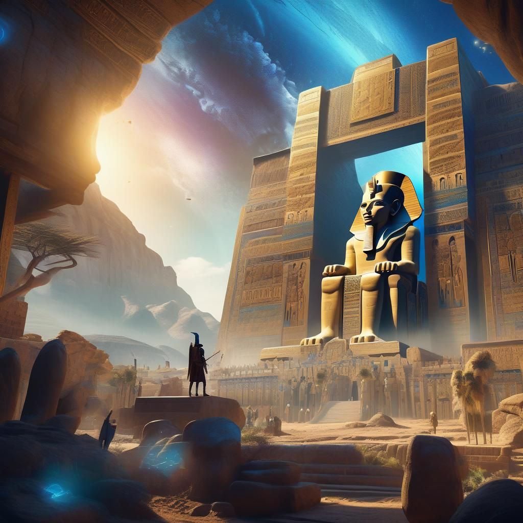 A time traveller looks the Ramses coronation - AI Generated Artwork ...