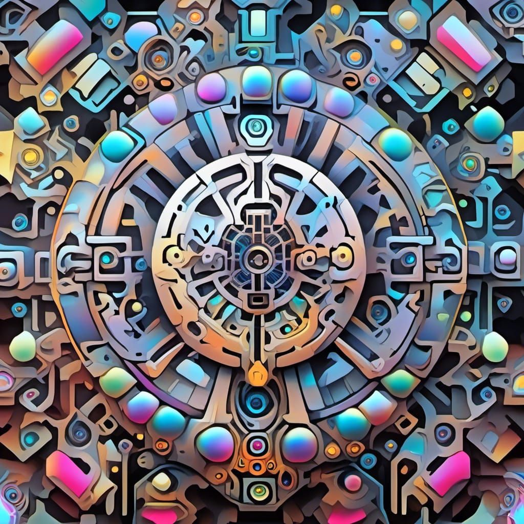 Abstract geometric 04oct23 - AI Generated Artwork - NightCafe Creator