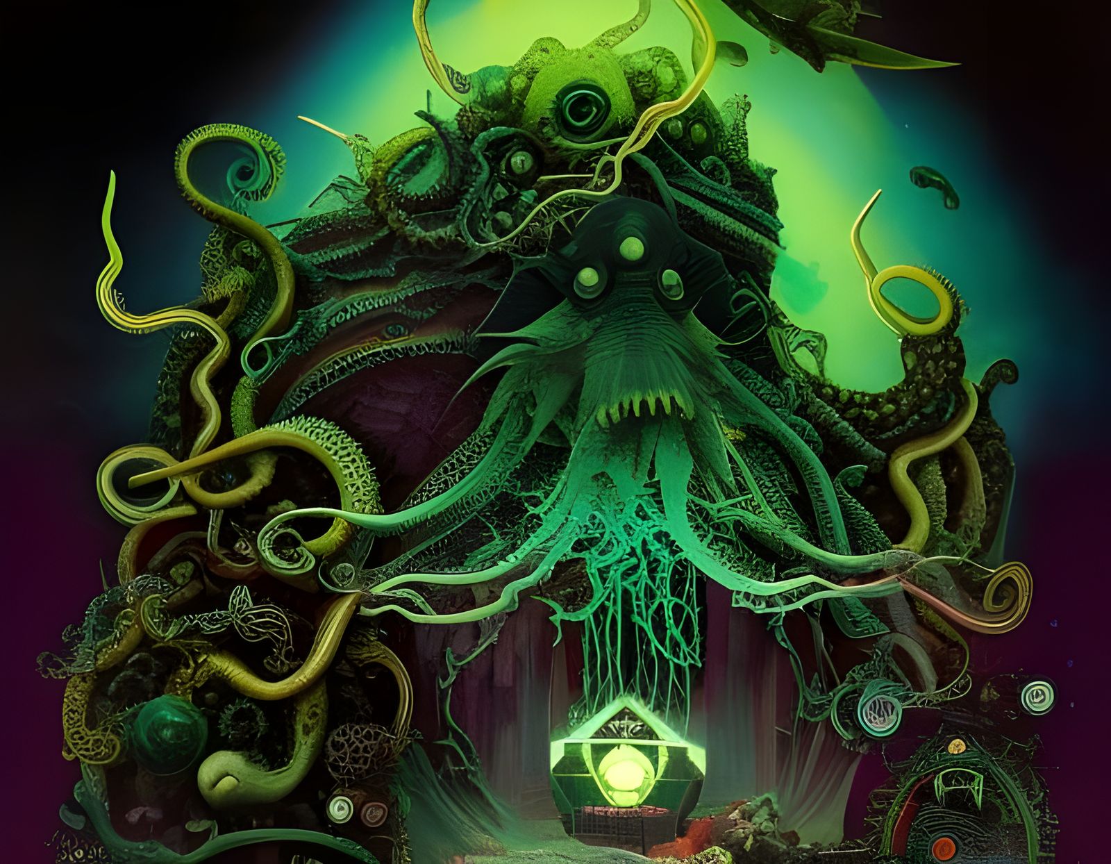 In the Lovecraft world - AI Generated Artwork - NightCafe Creator