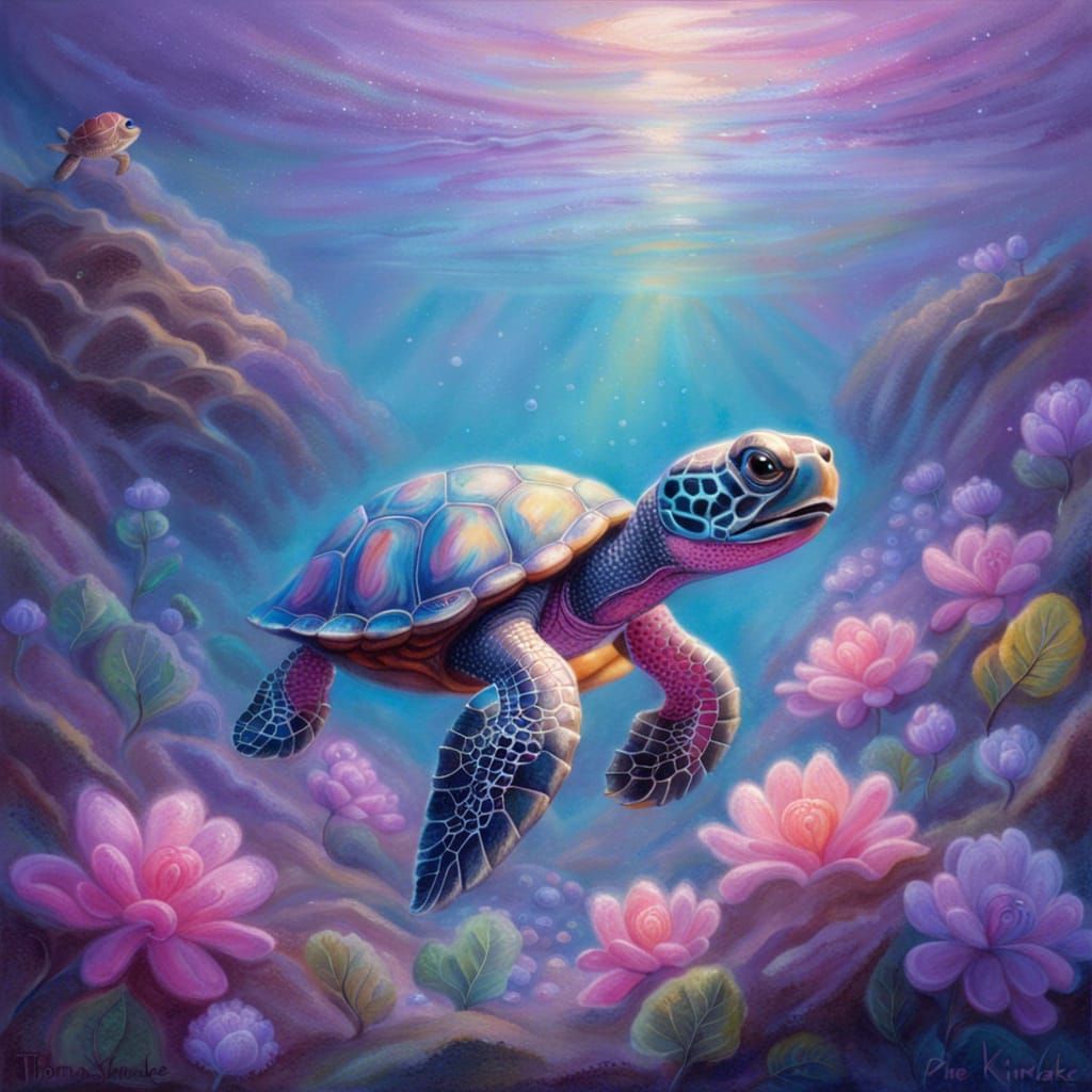Cute baby turtle - AI Generated Artwork - NightCafe Creator